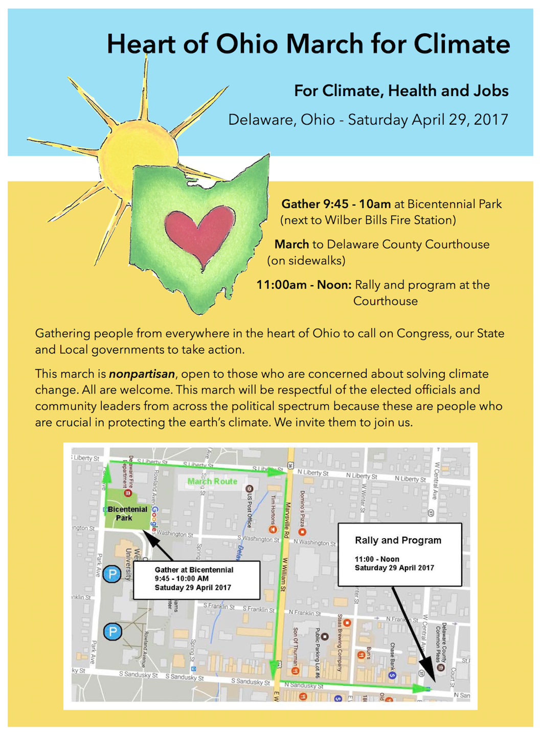 Heart of Ohio March for Climate | Delaware, Ohio | Saturday April 29 ...