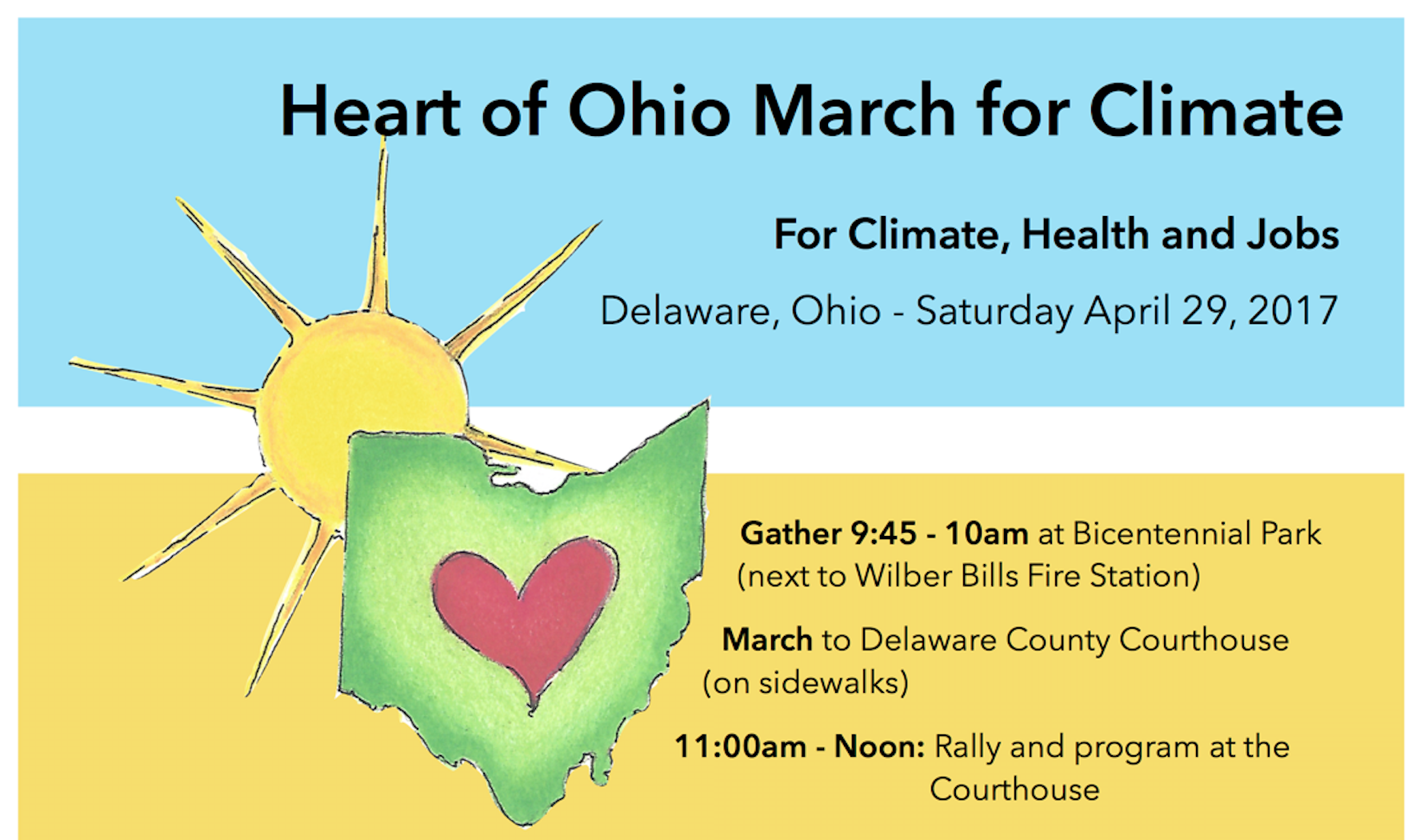 Heart of Ohio March for Climate | Delaware, Ohio | Saturday April 29 ...